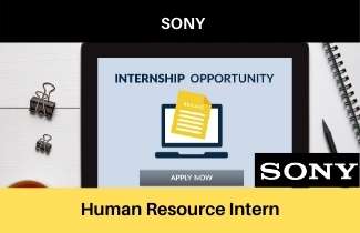 Sony Internship opportunity | Human resource | Apply Before last date ...